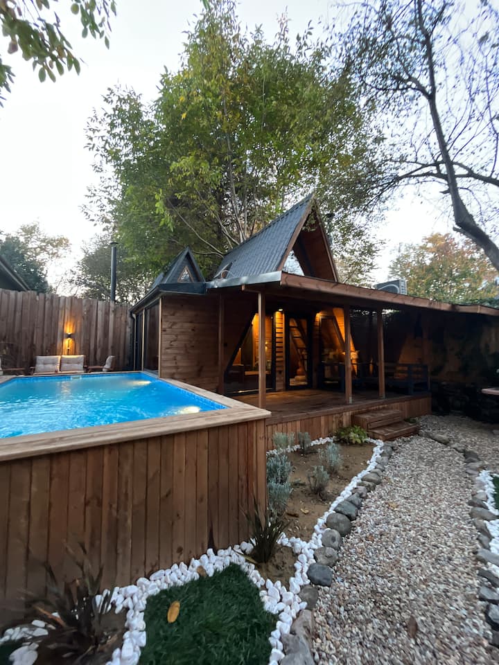Hocus Bungalov, Doğa Içinde, Tam Korunaklı Havuzlu - Sapanca