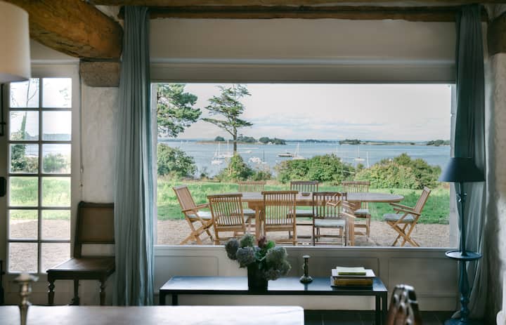 Vues Exceptionnelles, Grande Maison En Bord De Mer - Larmor-Baden