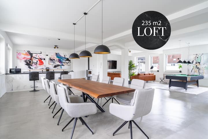 Beyond Living® | 235 M² Loft | Billard | Fireplace - Essen main station