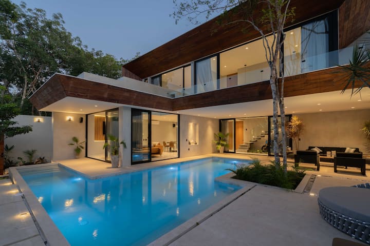 Designer Villa/ Private Pool/5bdr/free Concierge - Tulum