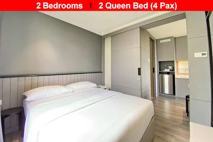 【Modern 2 Bedrooms Hotel】near Mrt & Lrt (2b3) - Kuala Lumpur