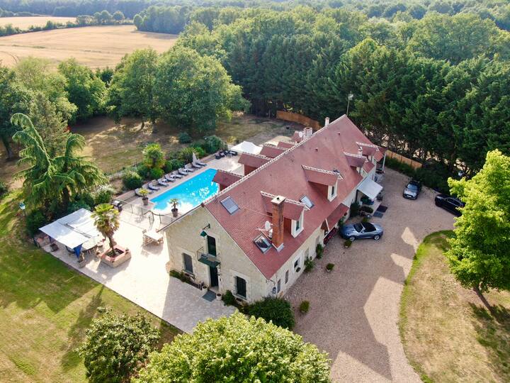 Les Aulnaies  Chambre Agnès Sorel - Saint-Aignan-sur-Cher