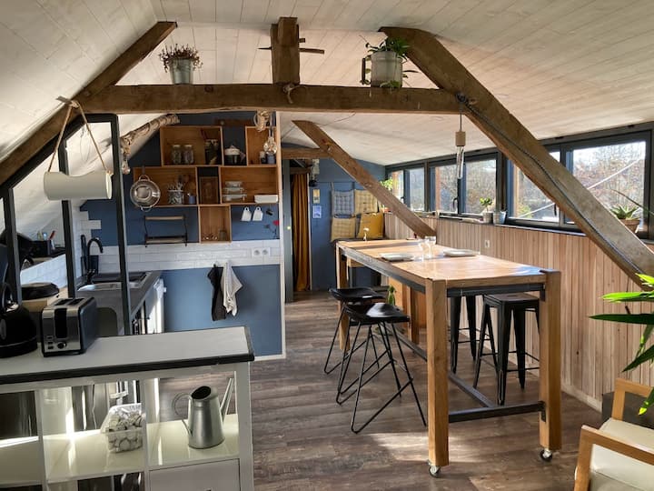 Le Loft 5-7 Personnes. Kitchenette - Brive-la-Gaillarde