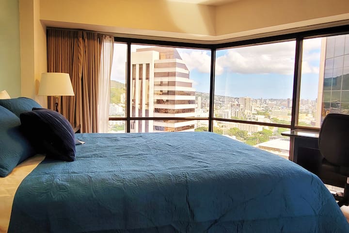 2br Downtown High Floor Views Free Parking Wifi - هاواي