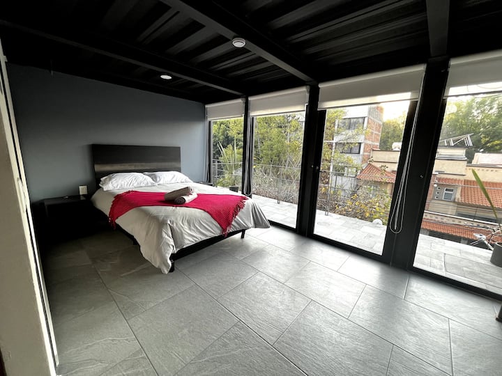 Ac/loft In Coyoacan Close By Frida Kahlo's Museum - Mexico City