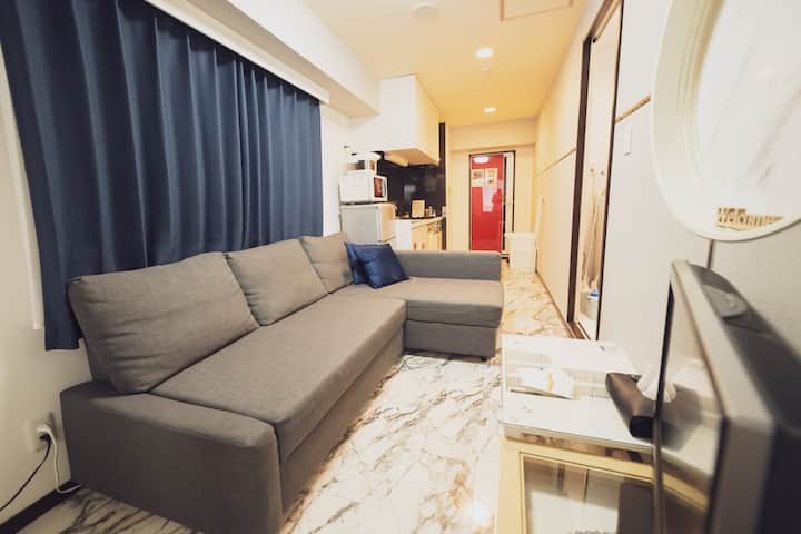 604 【心斎橋徒歩10分・本町駅5分! 】1ldk、最大6名! - Osaka, Japan