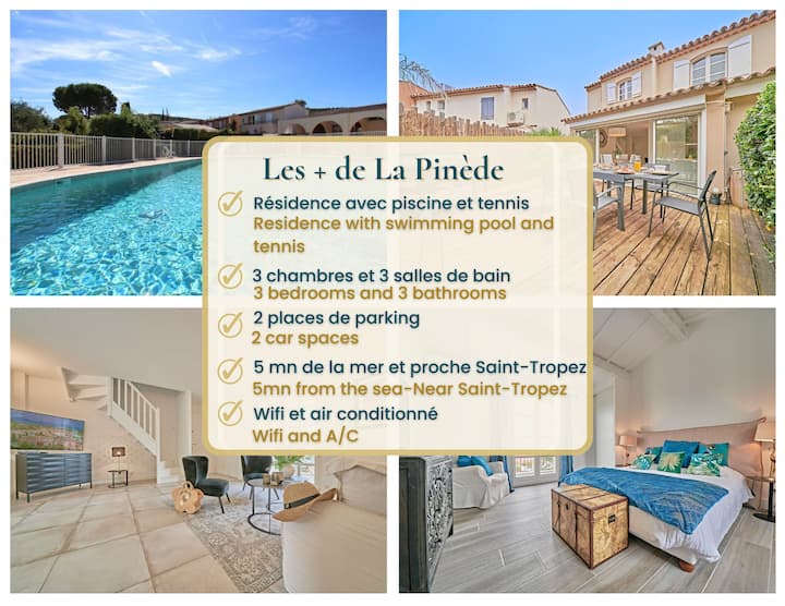 Parking-picine-tennis-3 Chambres-3 Salles D'eau - Gassin
