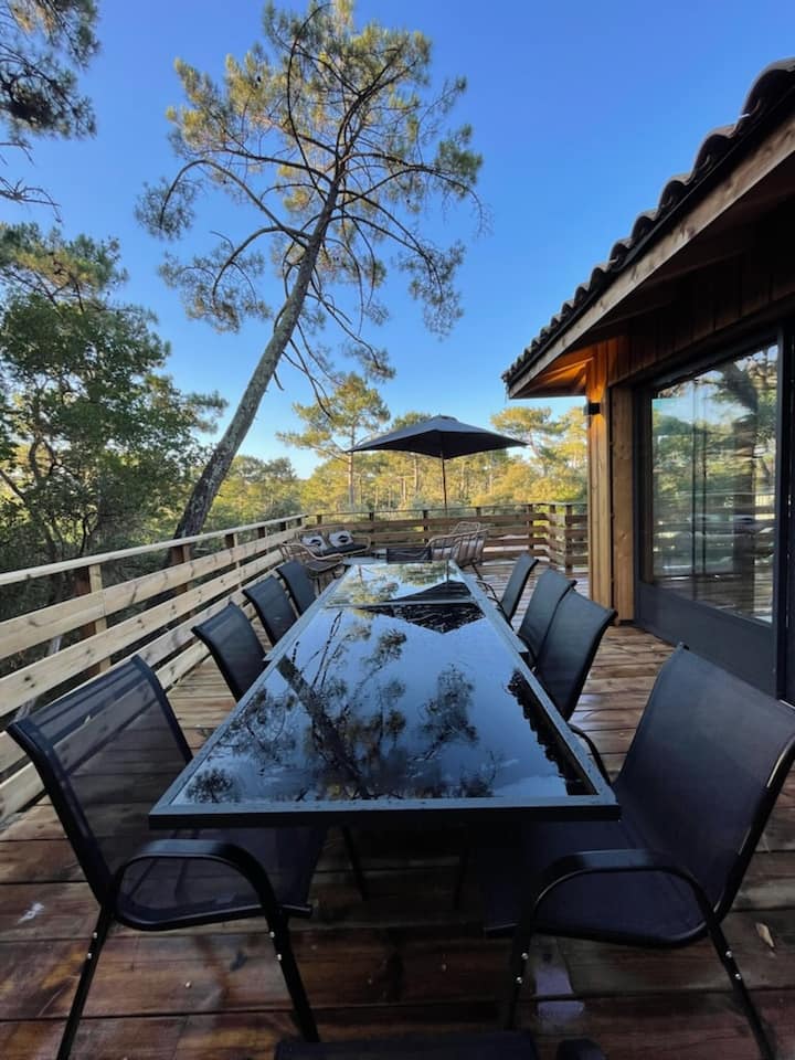 Cap Ferret Le Canon - Villa Neuve En Bois 10 Pers - Lège-Cap-Ferret