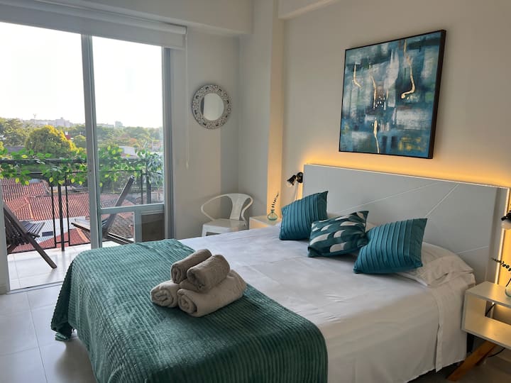 Modern Villa Morra 2br, 2ba: Ac, Pool & Parking - Asunción