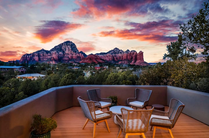 Thunder Mountain Villa | Pano Mtn Views W/ Hot Tub - Sedona, AZ