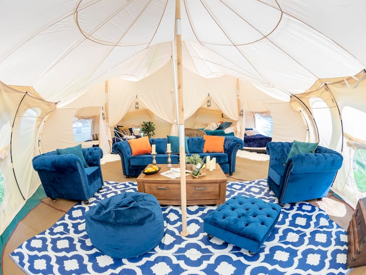 Luxury Glamping Private Hot Tub Toilet Shower X8 - Cotswolds