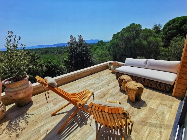 Vue Mer St Cyprien Porto-vecchio - Lecci