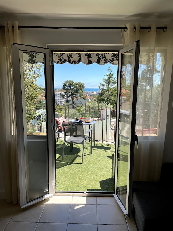 2 Pièces,  Terrasse Vue Mer, Piscine - Biot