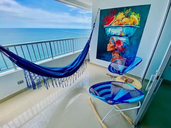 Spacious, Modern Breathtaking Views Of The Sea! - Cartagena