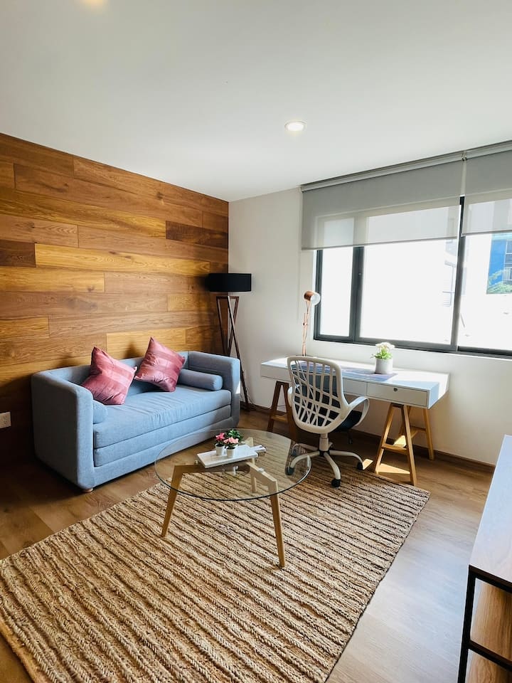 Cozy And Modern Apt With Gym & Rooftop - Ciudad de México