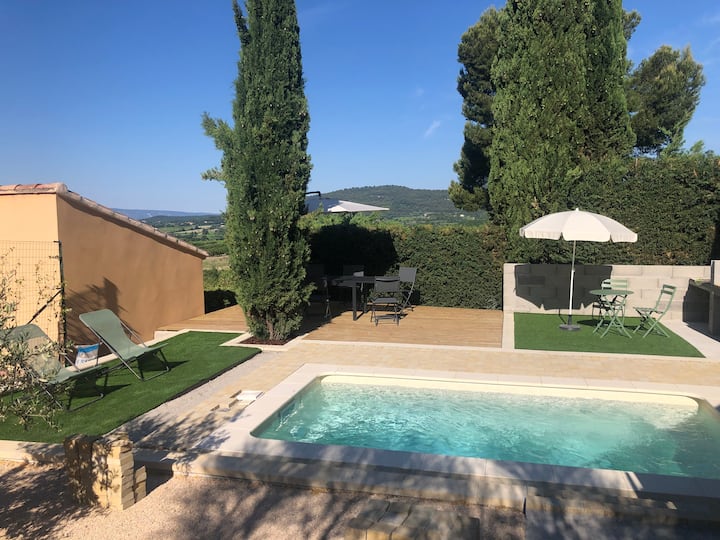 Maison Vue Magnifique Sur Le Luberon Avec Piscine - Apt