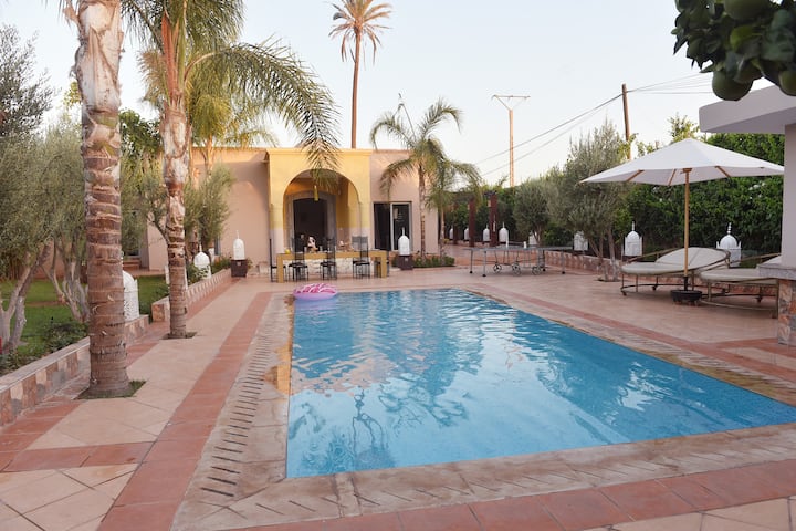 Villa 4 Chambres Et Piscine Privée Sans Vis A Vis - Marrakech