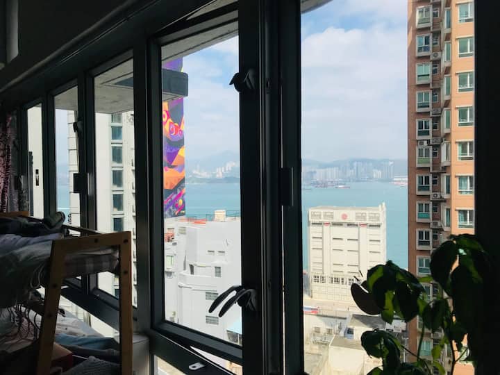 Bright Seaview Studio In Sheung Wan - Central