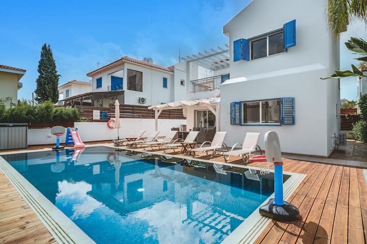 Sunnyvillas:3br Villa*private Pool*walk Beach*an4 - Nissi Beach