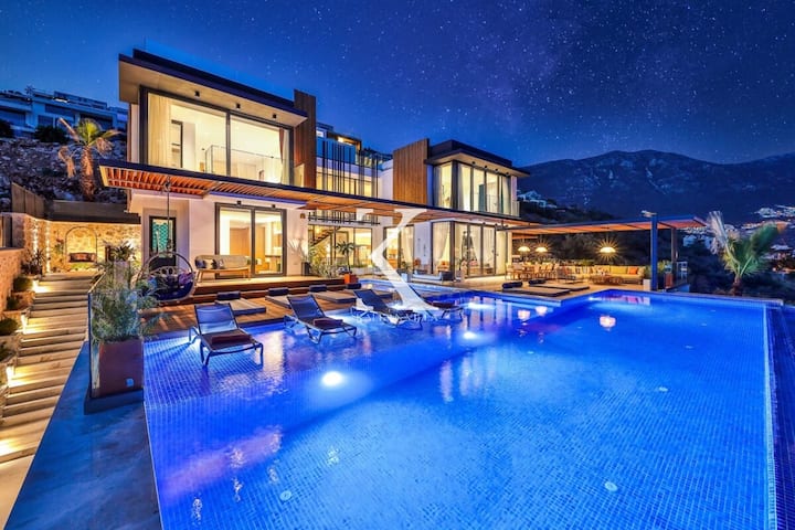Villa Für 14 P, Ultraluxus, Sauna Kino Gym Billard - Kalkan