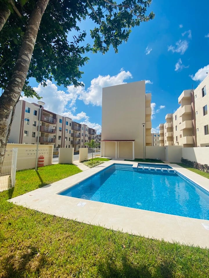 *Departamento En Privada En Cancún Con Albercaa/a! - Cancún