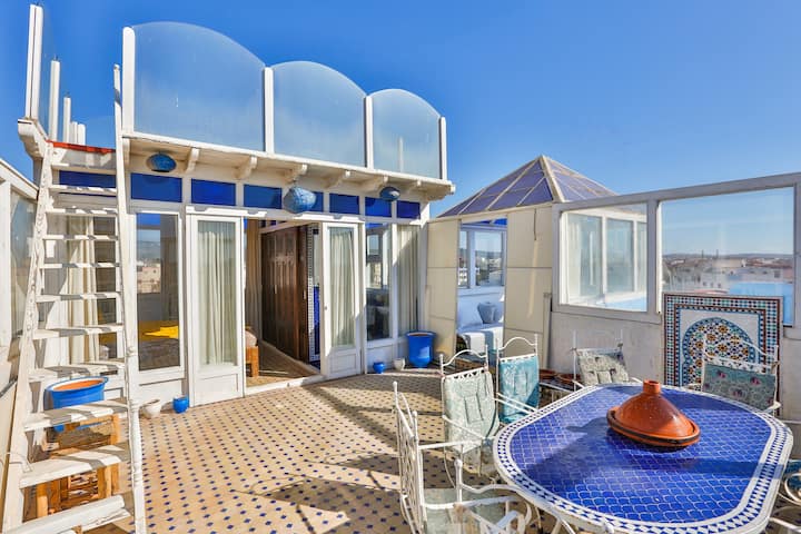 Cozy Apartment With Private Rooftop Terrace - Essaouira