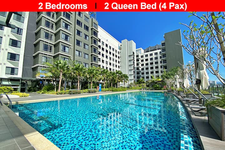 【Modern 2 Bedrooms Hotel】near Mrt & Lrt (2b7) - Kuala Lumpur