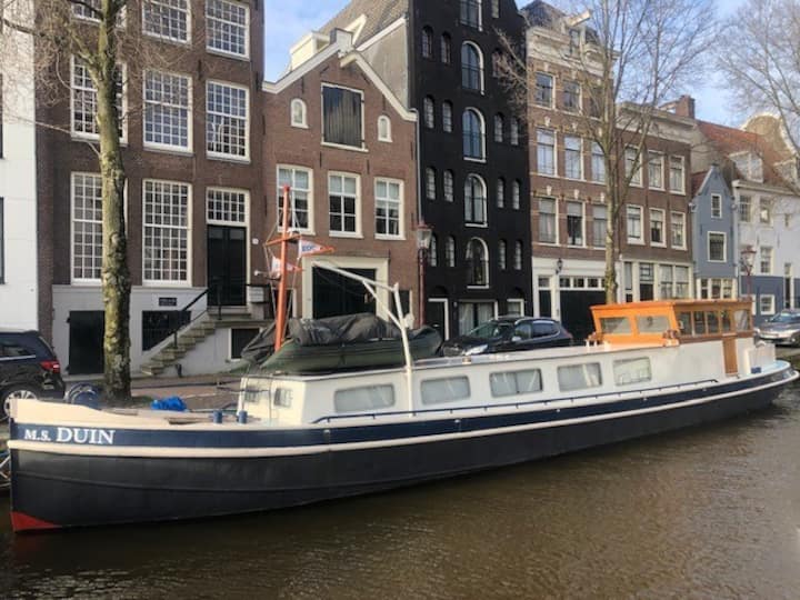 Central Located, Quiet, Original Canal Houseboat - Ámsterdam