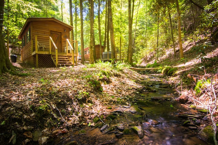 Stream-side Cabin In The Forest! - Fort Mountain State Park, Chatsworth