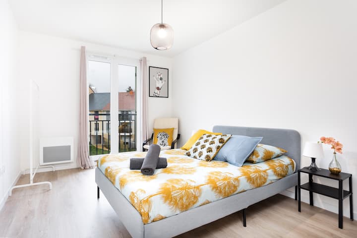 47m² Lumineux Proche Disneyland + Parking Couvert - Esbly