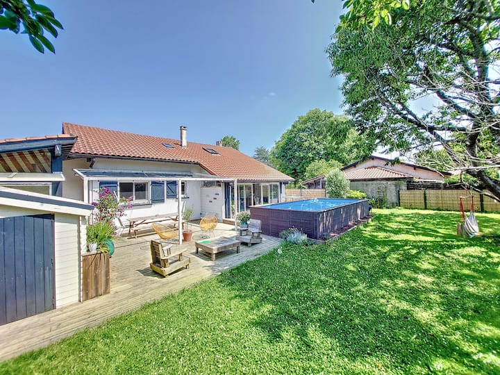 Villa 8 Pl, Piscine Chauffée à 10 Min Des Plages - Anglet