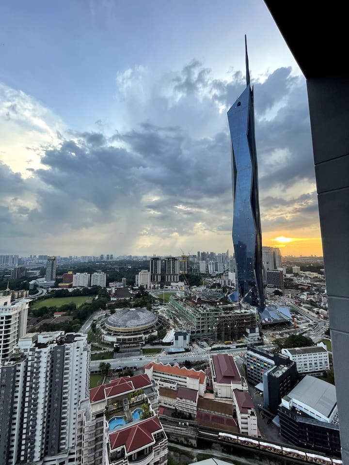 10min->jln Alor+top Floor 118 View+200mbps 1br - Kuala Lumpur