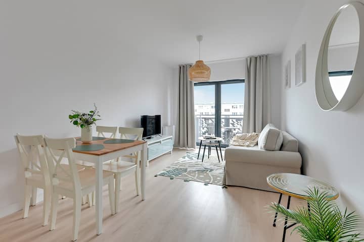 River View | Dwie Motławy 54 With Balcony - Gdańsk