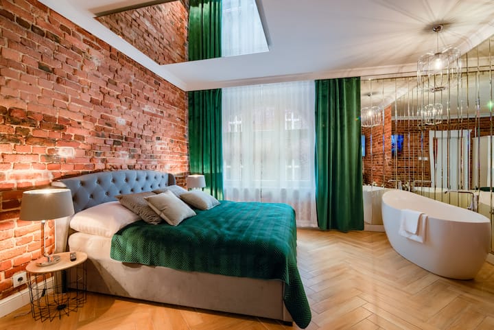 Fancy Apartment Nikiszowiec - Zielony - Katowice