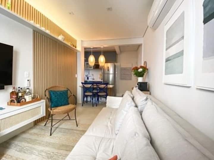 Apartment In Beachfront Building - Santos