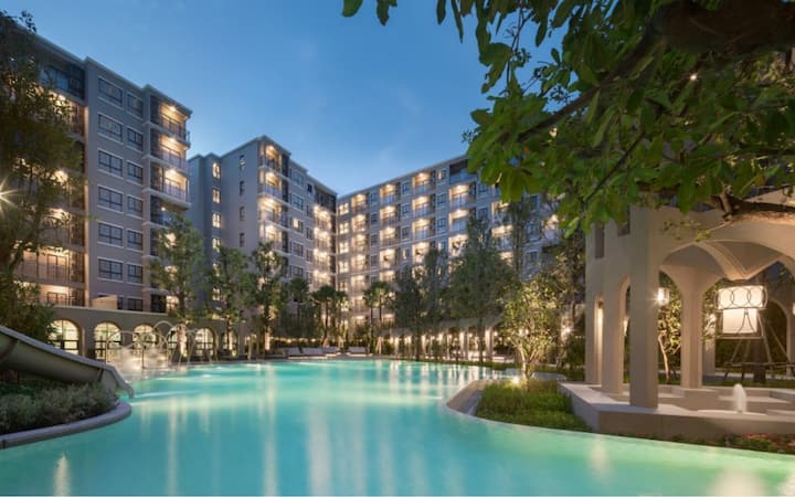 Gk26:華欣度假公寓/套房/免費網路/網紅泳池&健身房/近海灘 - Hua Hin