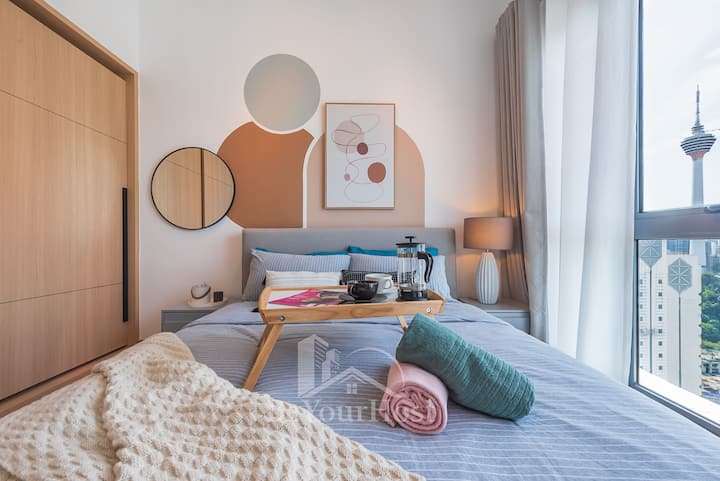 New & Elegant 1br Highfloor Netflix Wifi Largemall - Sabah