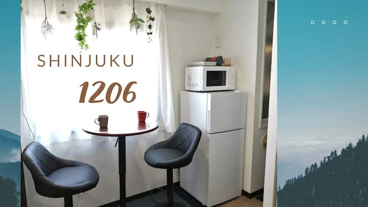 A0宿東新宿1206室2部屋ダブルベッド2台・エレベーター有・マンション - Shibuya