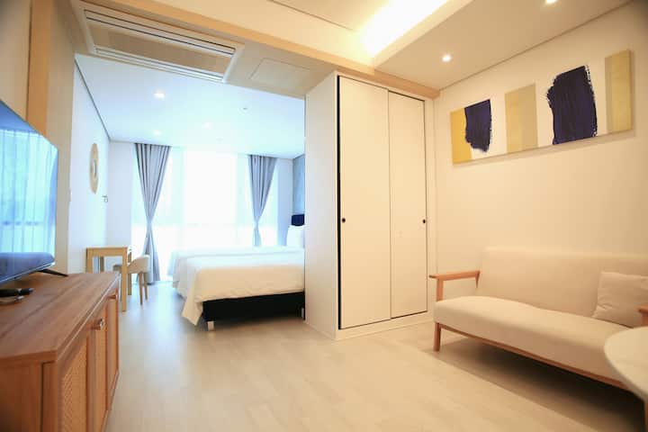 [Hyoi Stay Centum Hotel] #60디럭스트윈(리뉴얼) #벡스코앞 #요트할인 - Busan