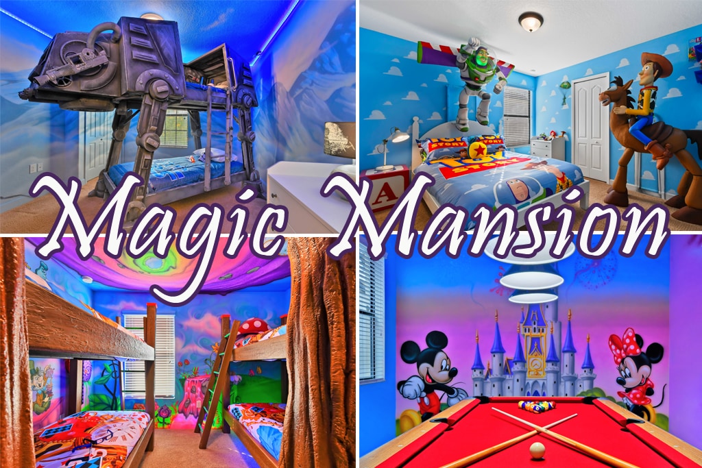 The Magic Mansion 6BR Resort Pool Home Near Disney - Houses for Rent in ...