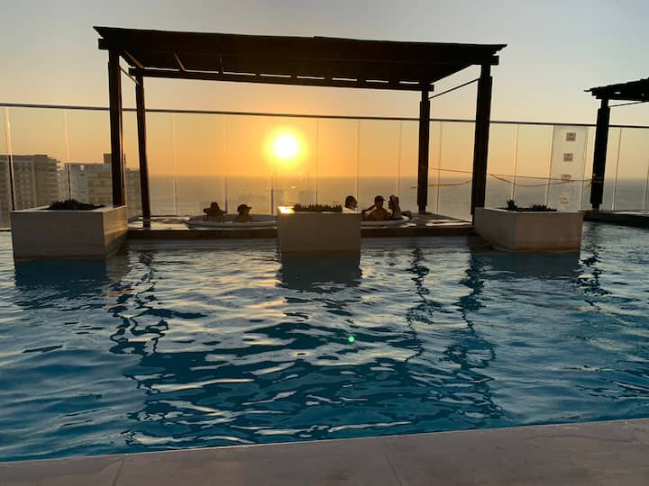 Santa Marta/ Playa Salguero/ Vista Mar Y Montañas - 