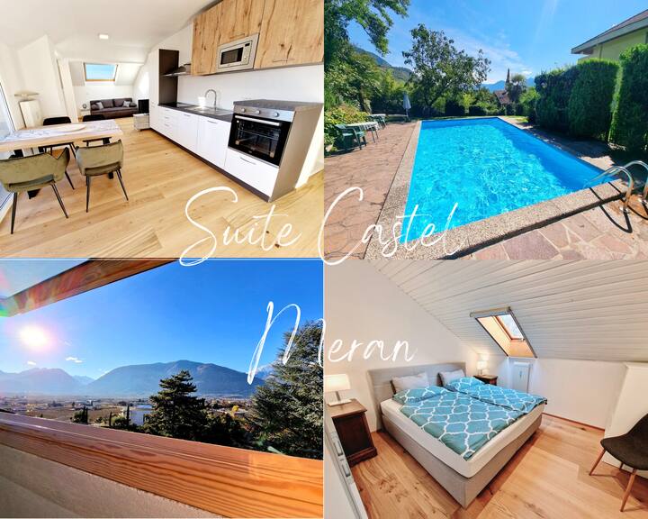 Suite Castel Meran - Panorama Terrace And Pool - Schenna