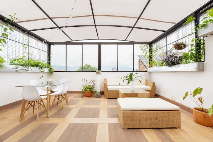 Cozy Apartment With Terrace & Amazing View - Medellín