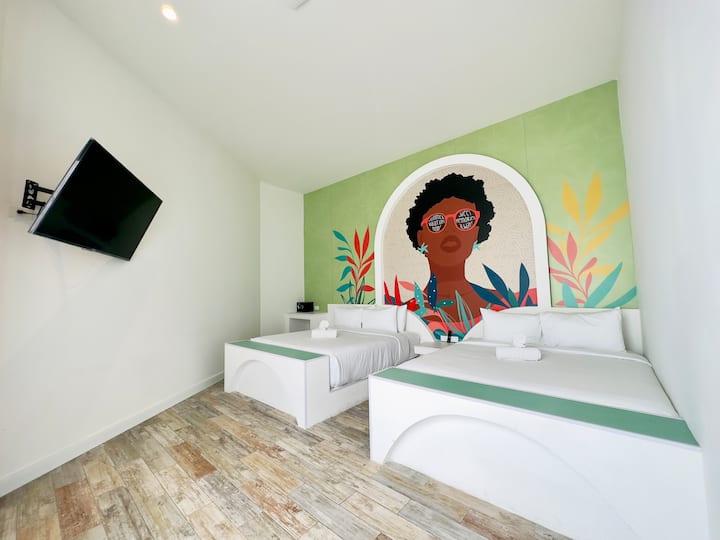 The Nomadic Design Hostel - Habitaciónteal - San Andrés