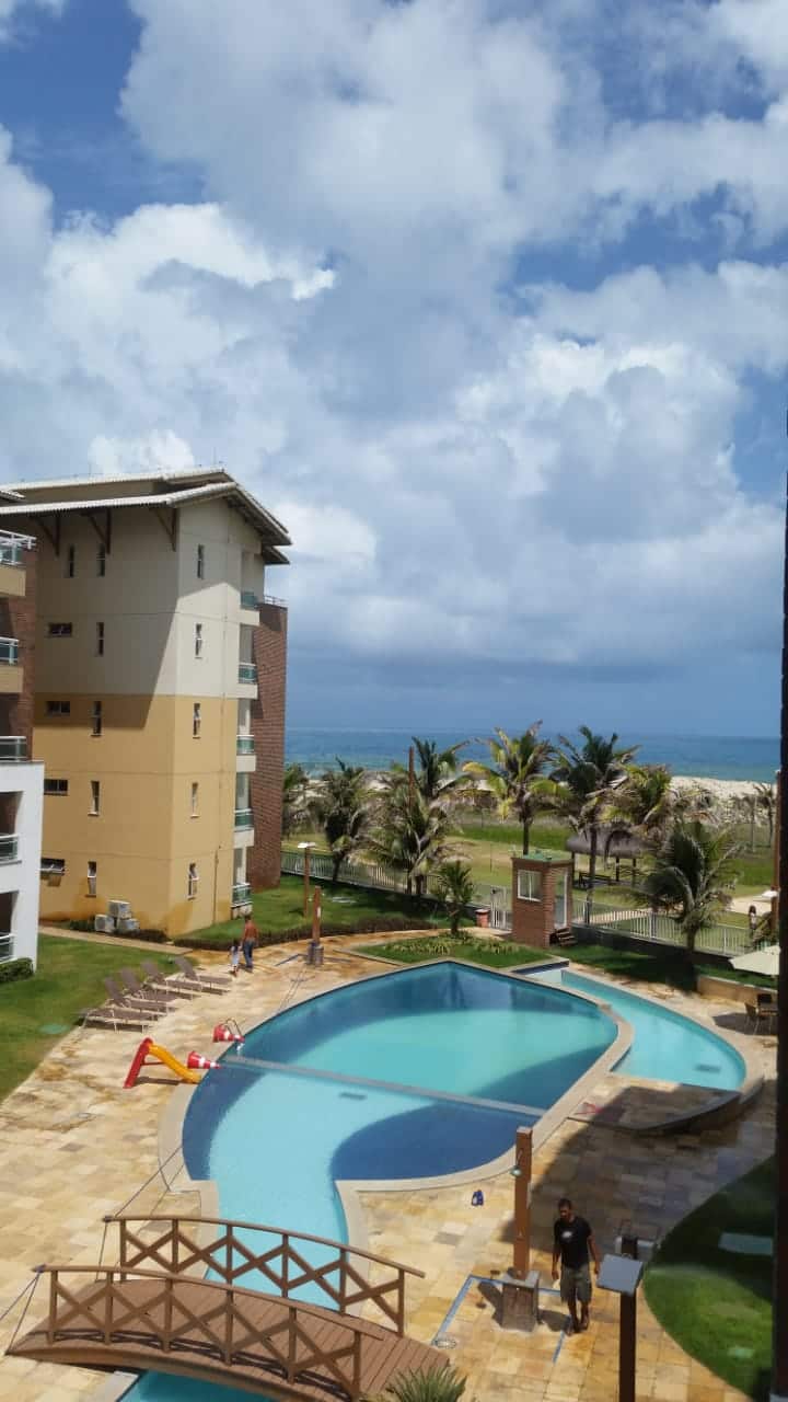 Apto Em Condomínio Pé Na Areia - Fortaleza