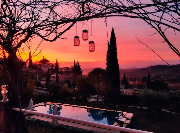 Les Terrasses B&b, Indépendante & Piscine Privé - Fayence