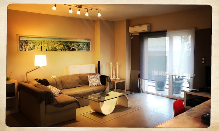 Spaceous Room In Stylish Condo - 아테네