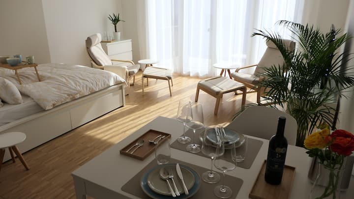 New Modern & Sunny Apartment Near Frankfurt - Langen