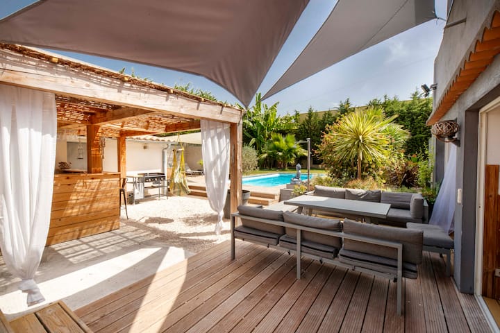 Villa Familiale 4 Ch. Clim, Piscine & Jacuzzi Xxl - Antibes