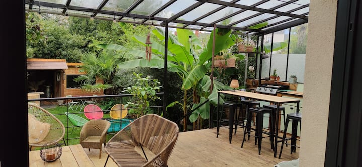 Maison Angevine, Jardin Et Belle Terrasse Couverte - Angers